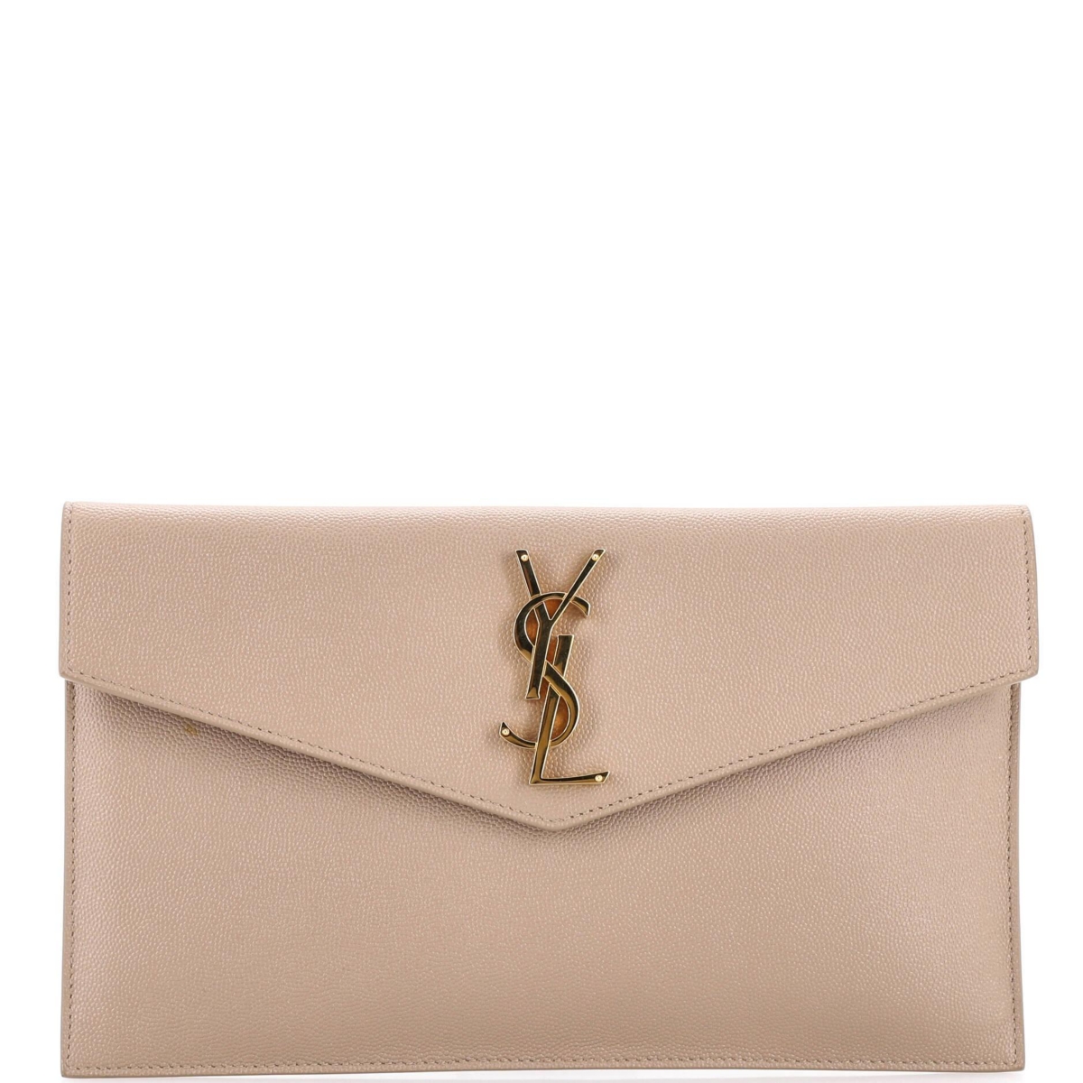Click here for Pre-Owned Saint Laurent Uptown Pouch Leather - Nat... prices