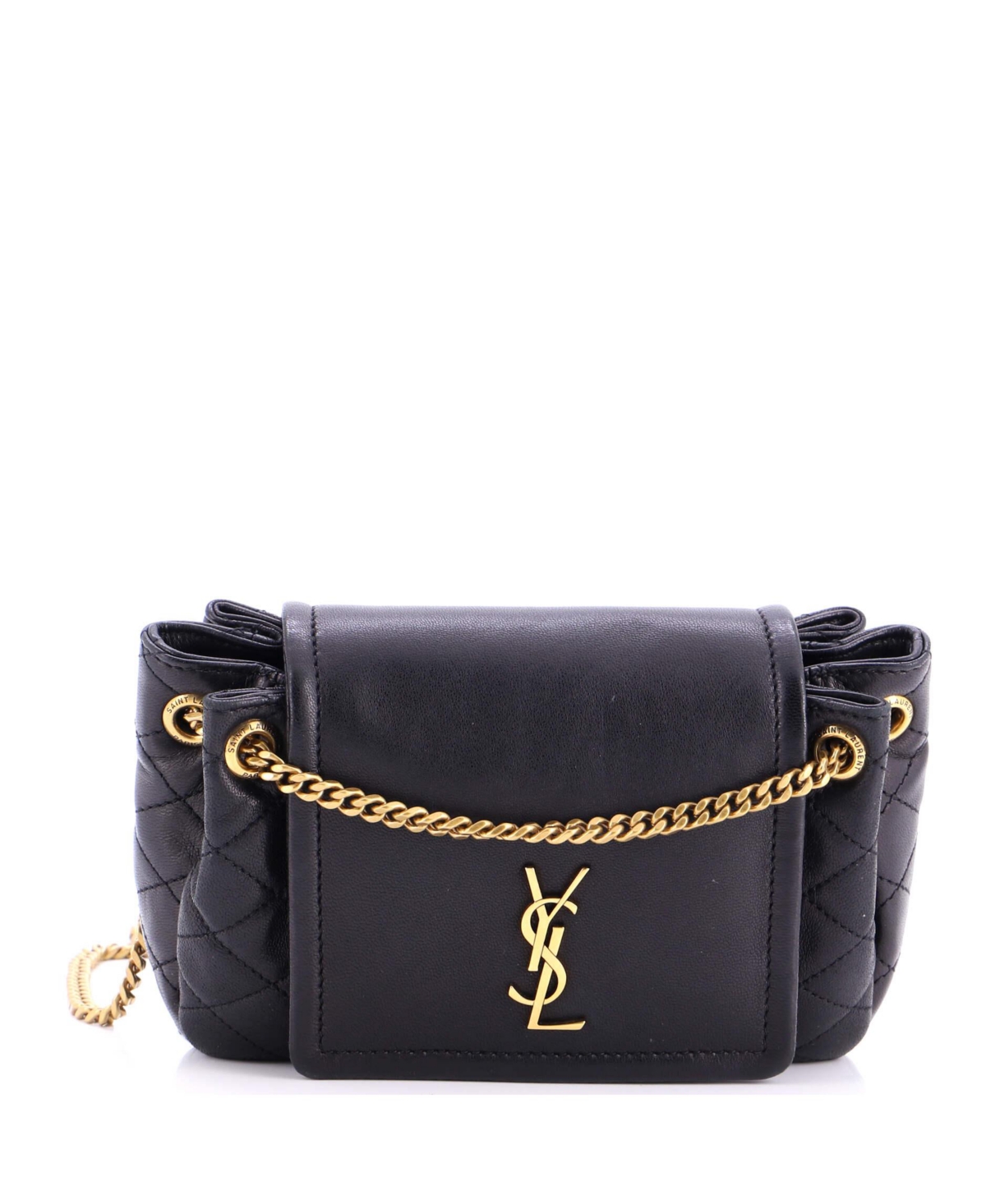 Click here for Pre-Owned Saint Laurent Mini Nolita Satchel Quilte... prices