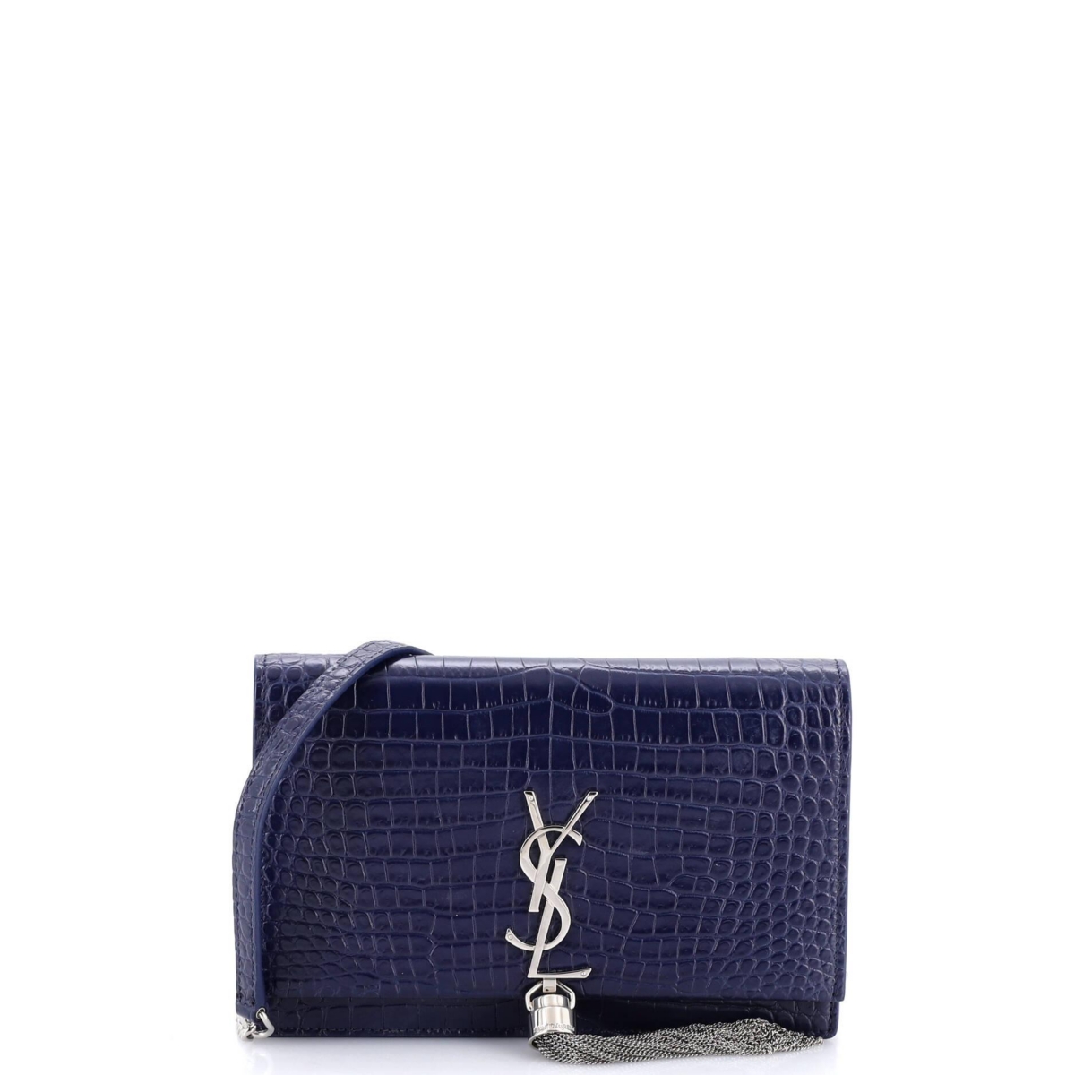 Click here for Pre-Owned Saint Laurent Classic Monogram Tassel Ch... prices
