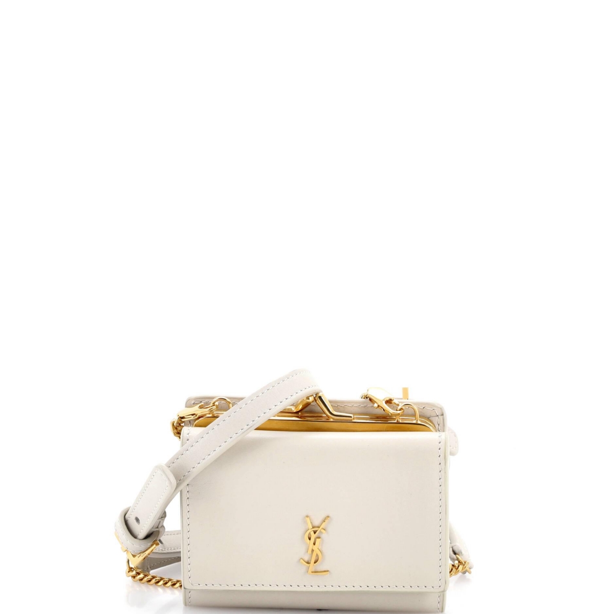 Click here for Pre-Owned Saint Laurent Rider Chain Belt Bag Leath... prices