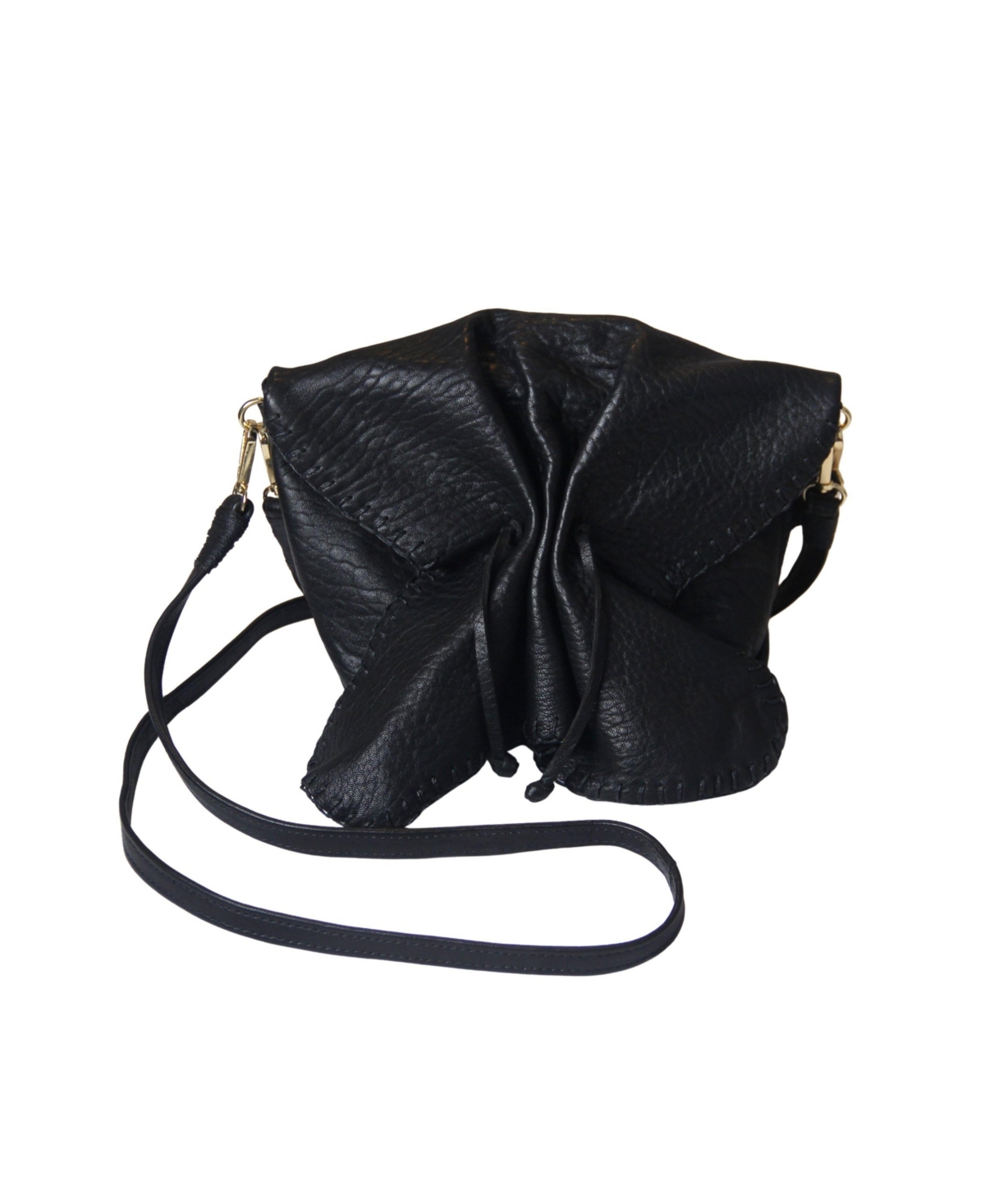 Click here for Carlos Falchi Medium Butterfly Lambskin Bag - Blac... prices