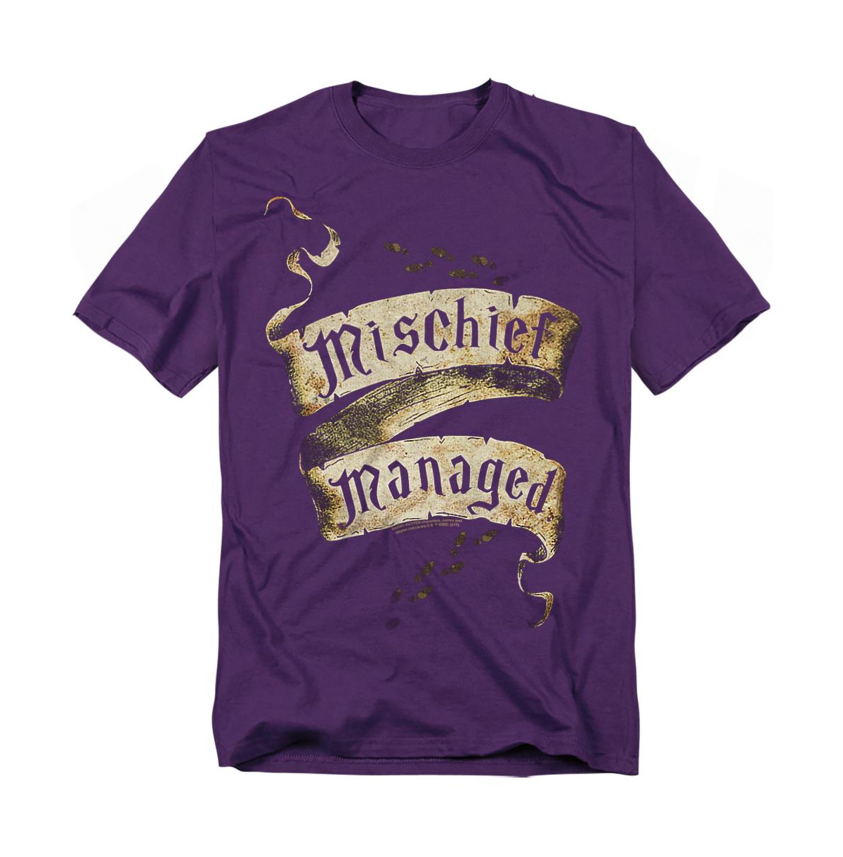 Click here for Harry Potter Mens Mischief Managed T Shirt - Purpl... prices