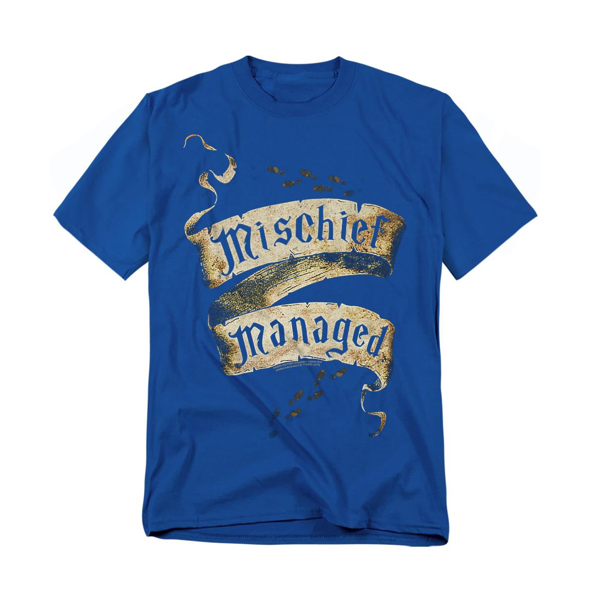 Click here for Harry Potter Mens Mischief Managed T Shirt - Royal prices