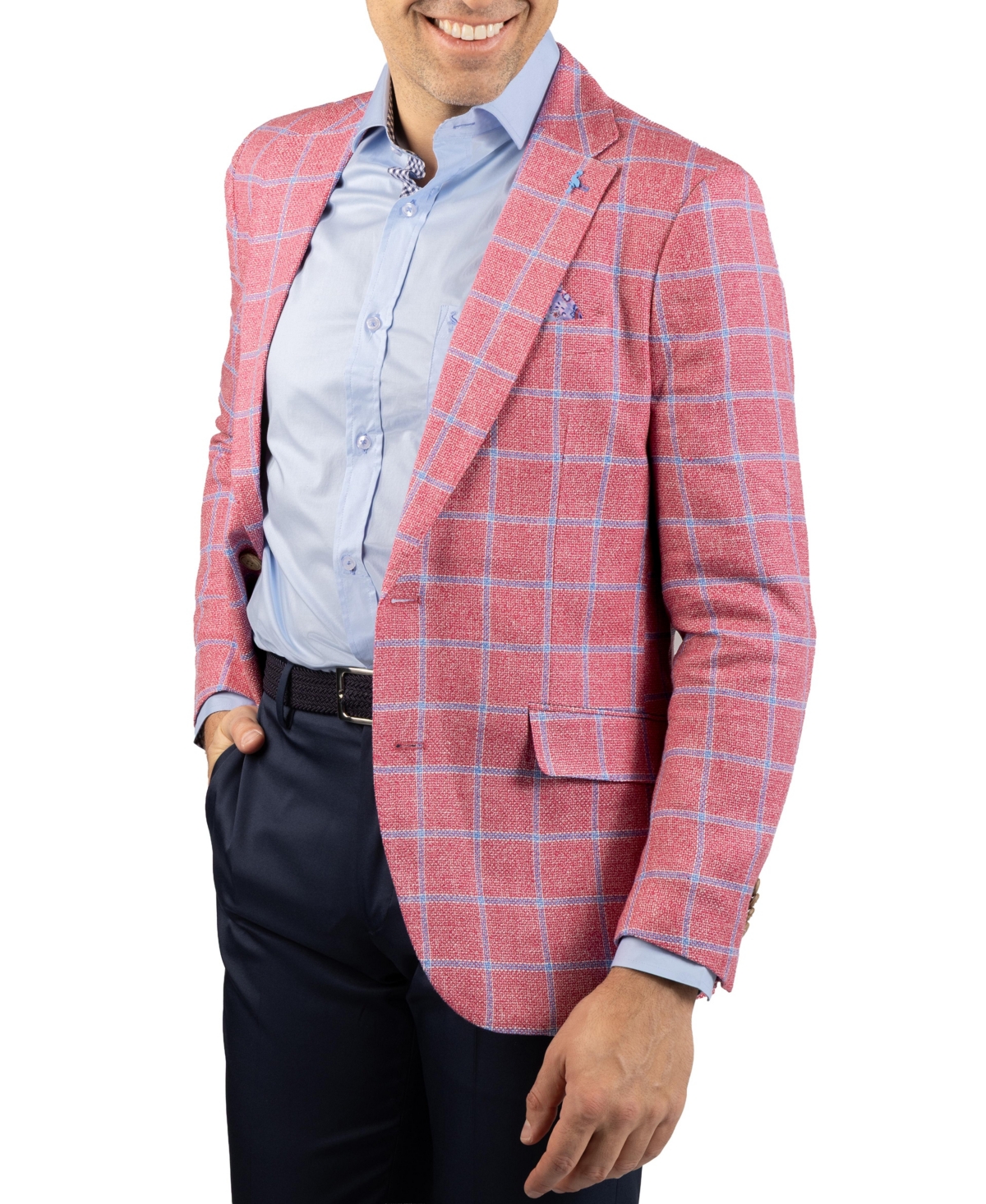 Click here for Tailorbyrd Mens Yarn Dye Windowpane Sport Coat - S... prices