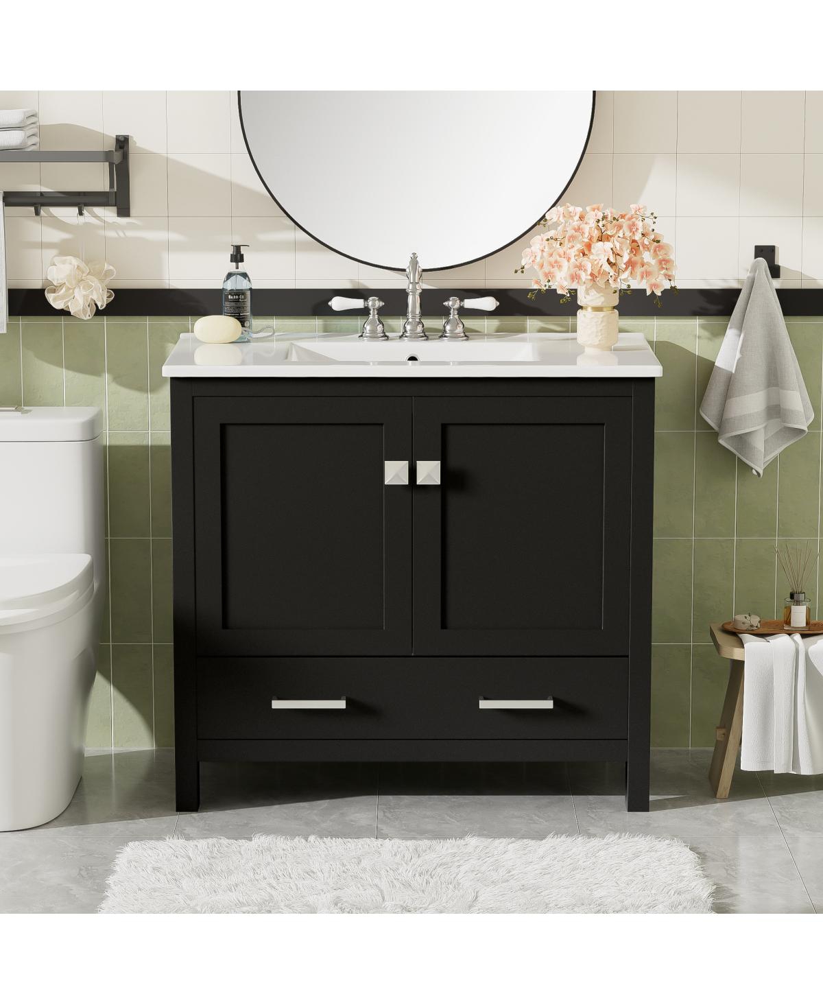 Click here for Sillysis 36 Inch Bathroom Vanity with Ceramic Sink... prices