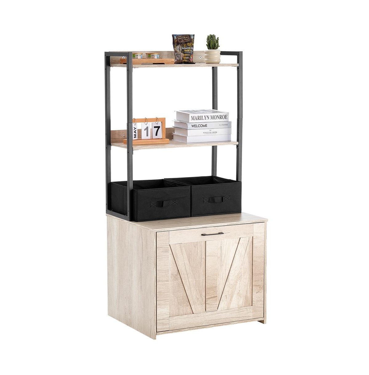 Click here for Sugift Cat Litter Box Enclosure Hidden Litter Box... prices