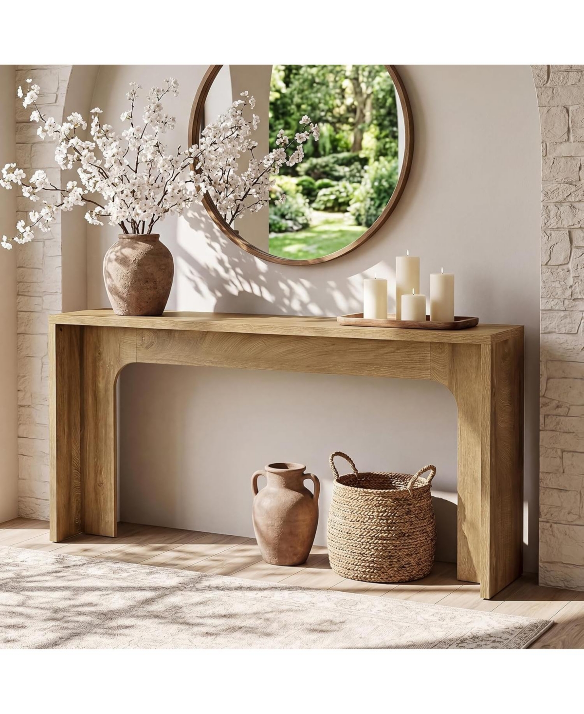 Click here for Tribesigns 63 Narrow Console Table  Modern Minimal... prices