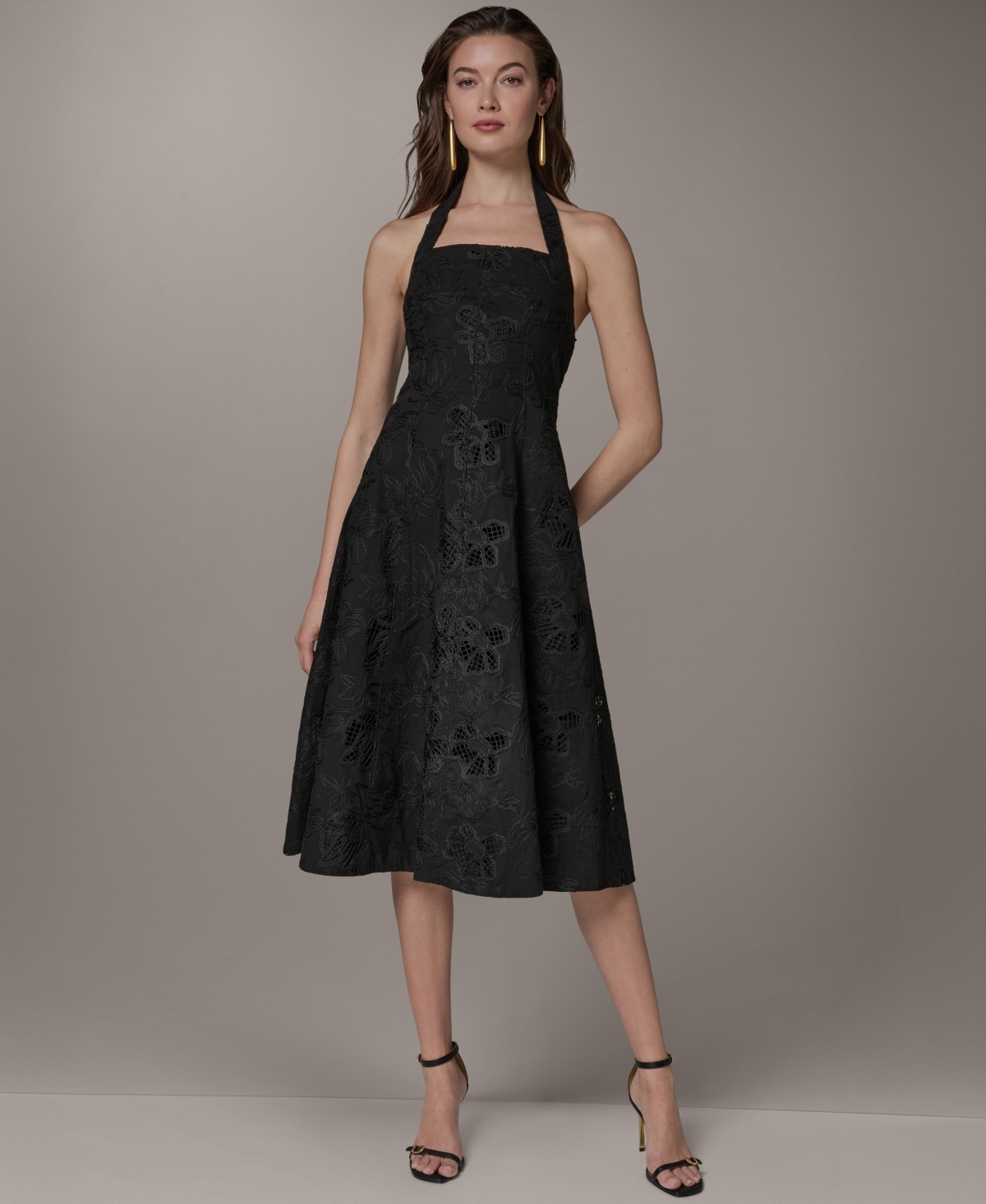 Click here for Donna Karan New York Womens Halter Fit & Flare Sle... prices