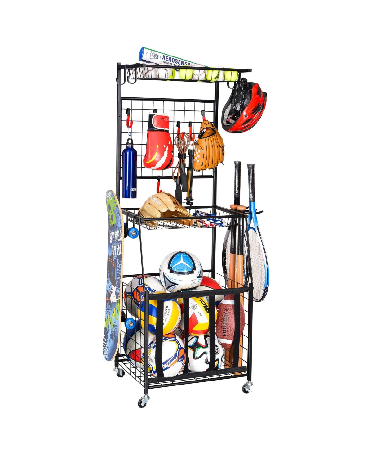 Click here for Mythinglogic Rolling Sports Equipment Organizer wi... prices