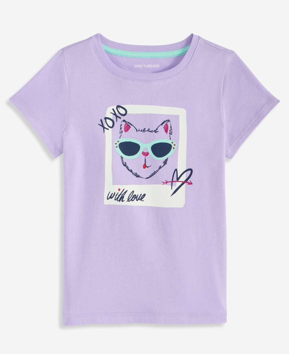 Click here for Epic Threads Toddler Girls 12M-5T Selfie Cat T-Shi... prices