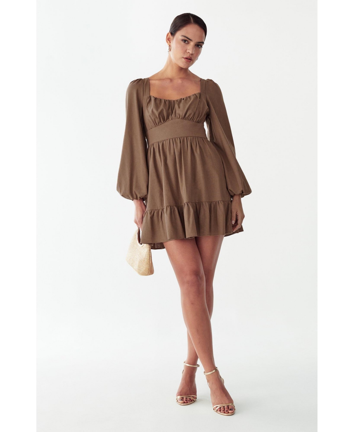 Click here for St Mrlo Womens Wrenn Mini Dress - Mocha prices