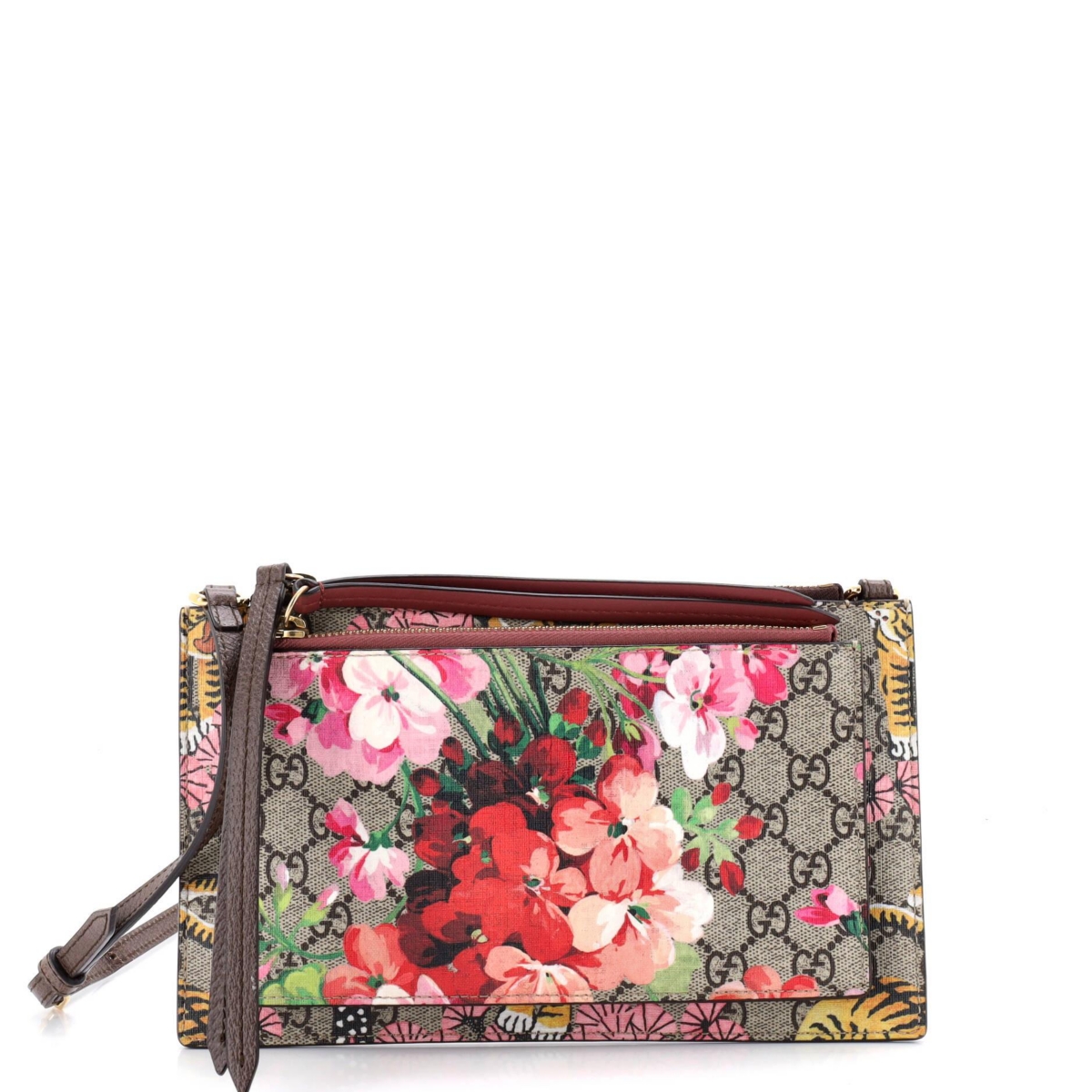 Click here for Pre-Owned Gucci Small Double Zip Pouch Crossbody B... prices