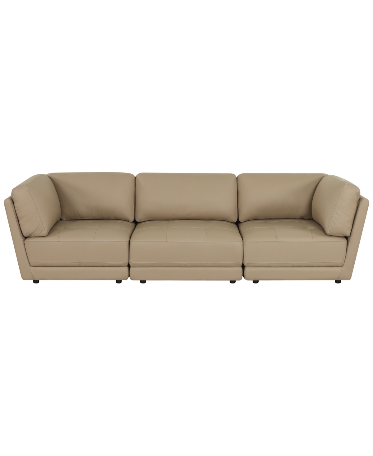 Click here for Versa 3-Pc. Leather Sofa - Cappuccino prices
