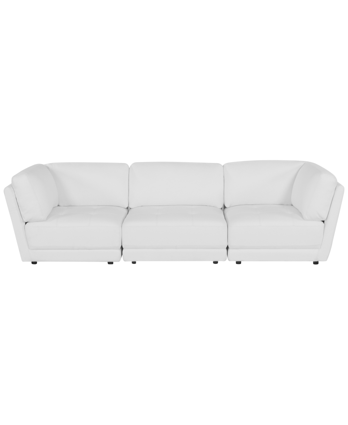 Click here for Versa 3-Pc. Leather Sofa - White prices
