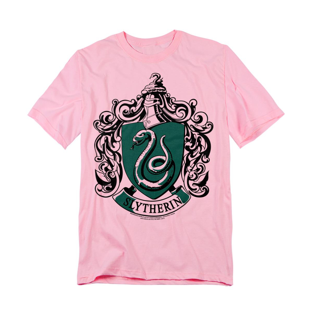 Click here for Harry Potter Mens Slytherine Crest T-Shirt - Pink prices