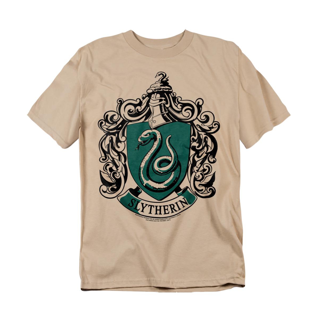 Click here for Harry Potter Mens Slytherine Crest T-Shirt - Sand prices