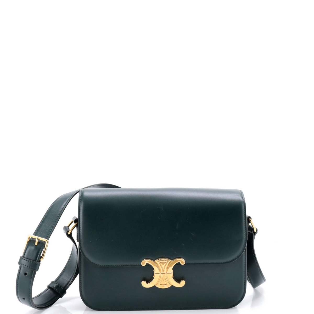 Click here for Pre-Owned Celine Teen Triomphe Shoulder Bag Smooth... prices