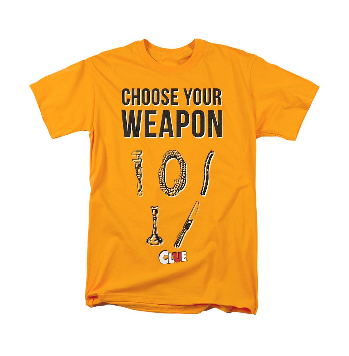 Click here for Logovision Mens Clue Choose Your Weapon T Shirt -... prices
