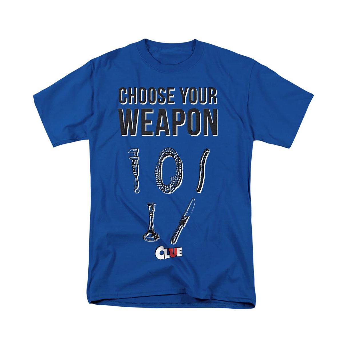 Click here for Logovision Mens Clue Choose Your Weapon T Shirt -... prices