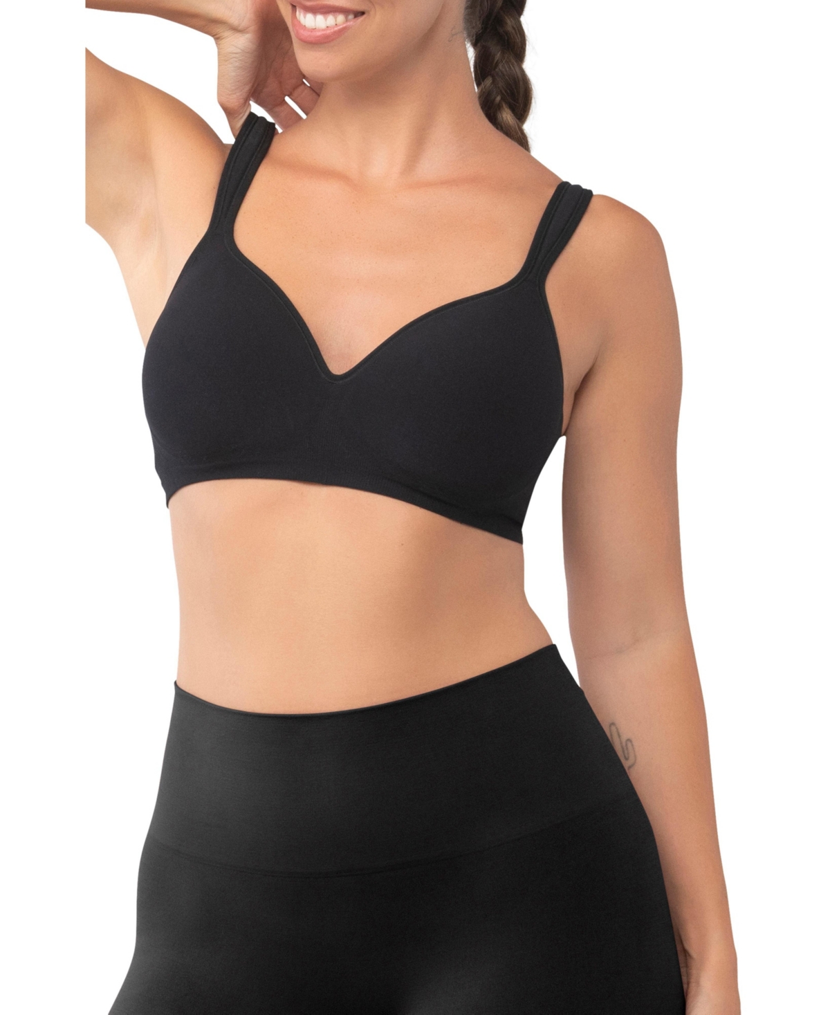 Click here for Underoutfit Womens The Perfect Neckline Bra - Blac... prices
