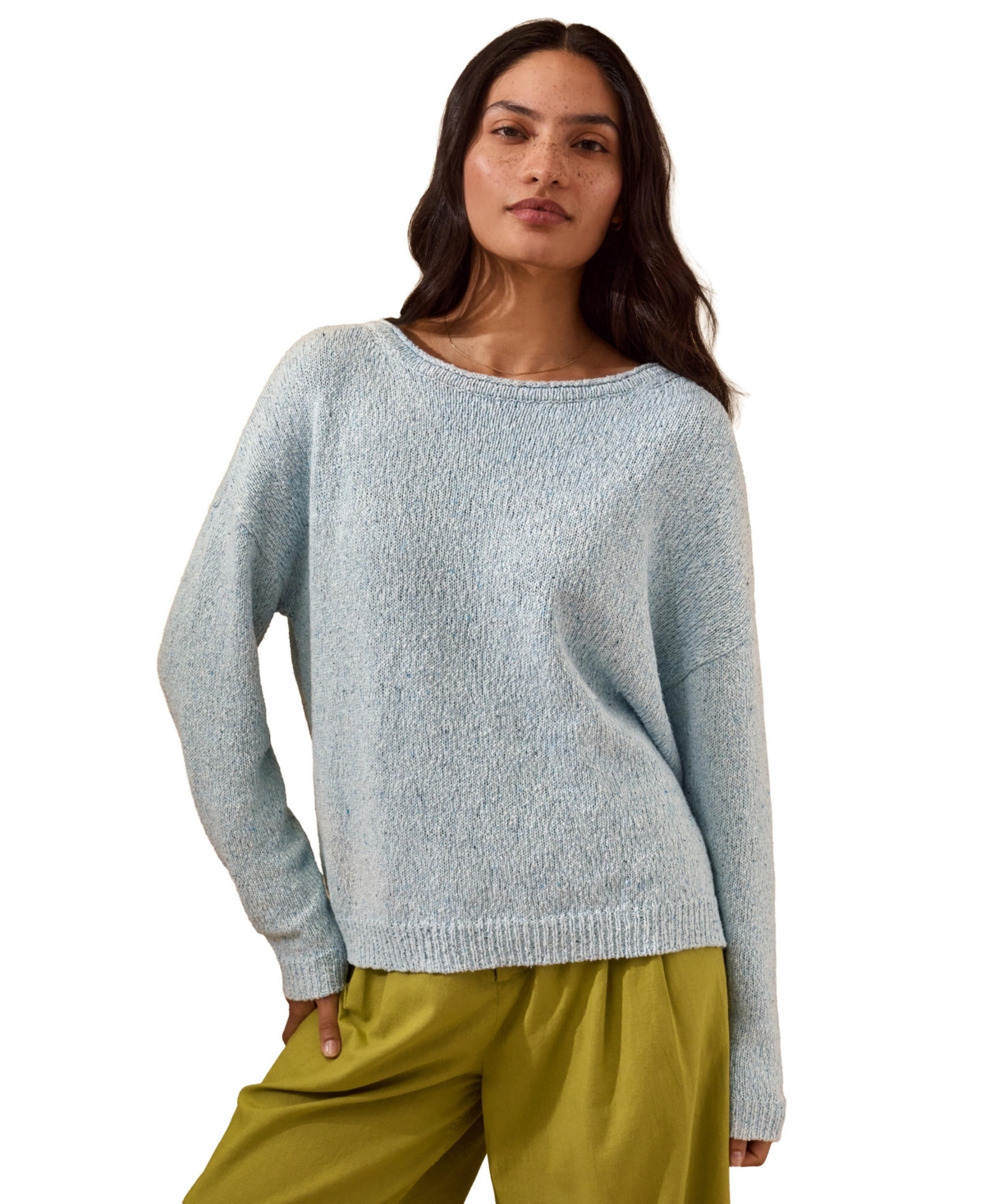 Click here for Celtic & Co. Womens Silk Blend Boat Neck Sweater -... prices