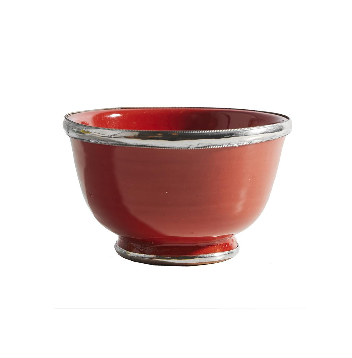 Click here for Verve Culture Moroccan Silver Rimmed Bowl - Red prices