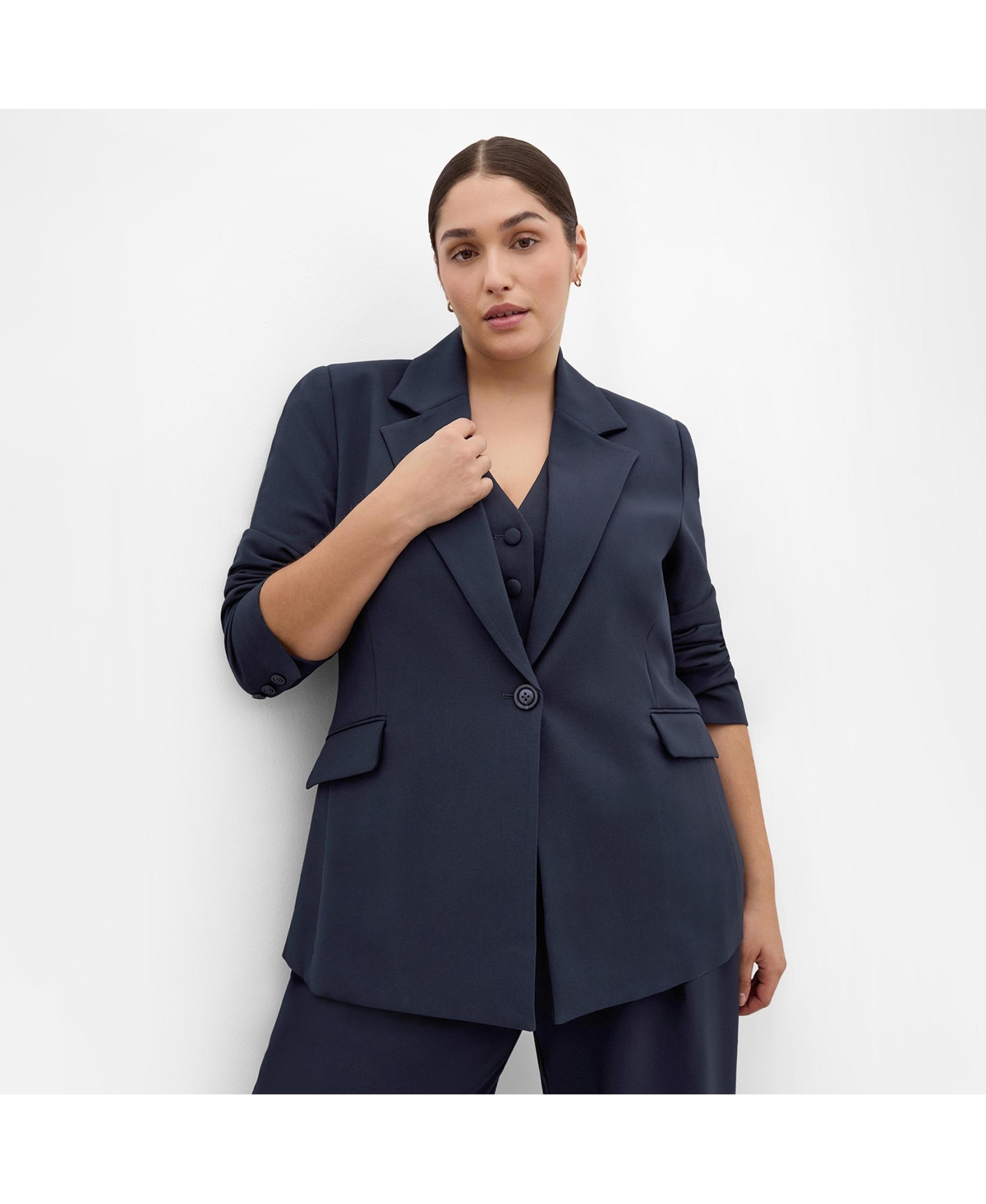 Click here for City Chic Womens Tori Blazer - Navy prices