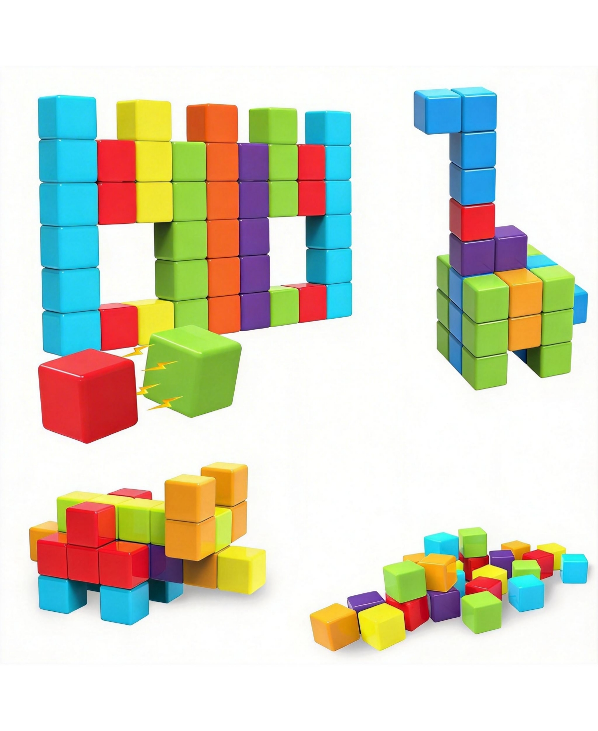 Click here for Gnuadz 1.65 Inch Magnetic Stacking Cubes Sensory M... prices