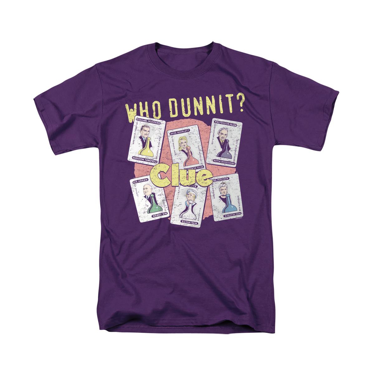 Click here for Hasbro+ Mens + Clue Who Dunnit T-Shirt - Purple prices