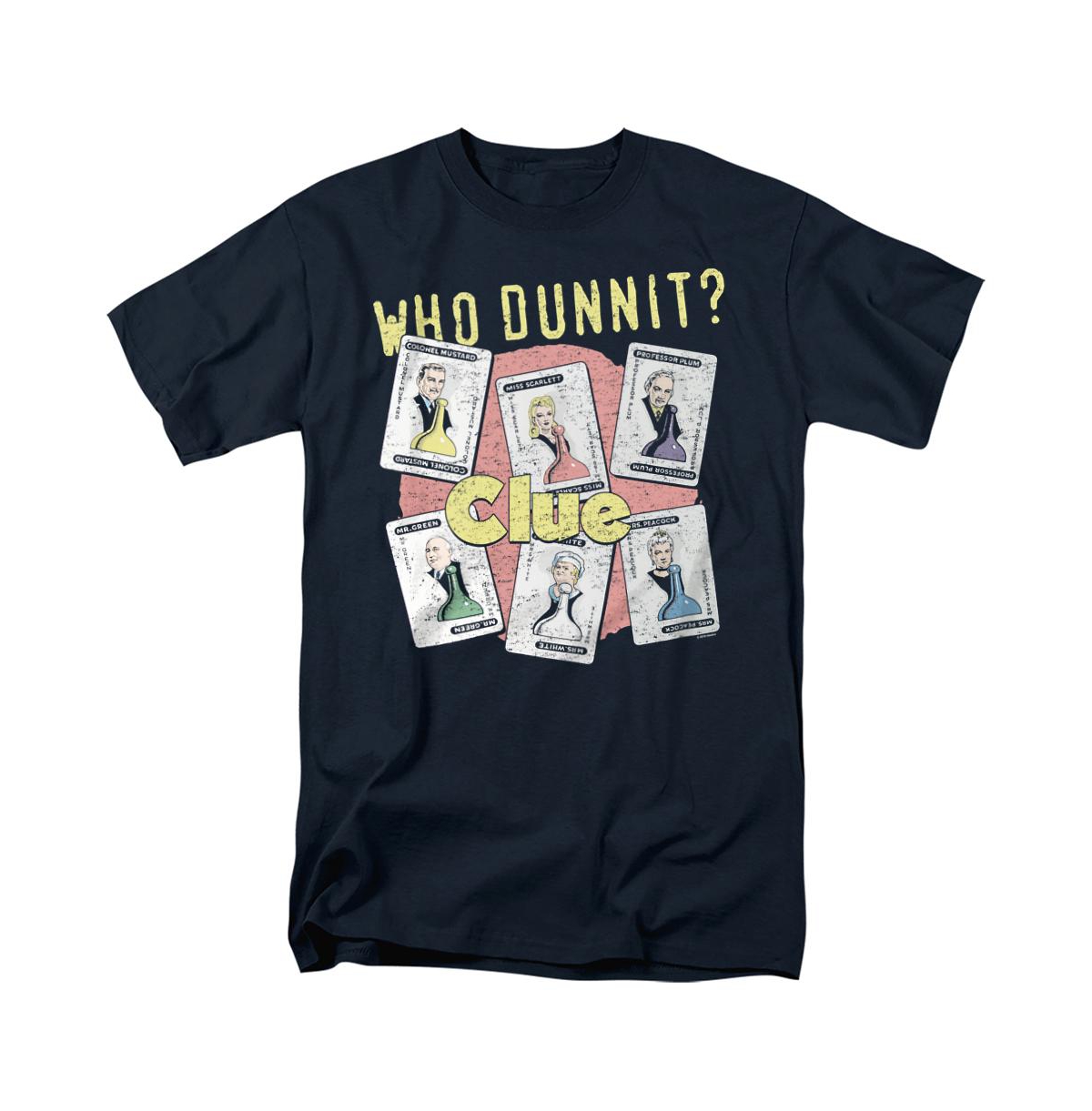 Click here for Hasbro+ Mens + Clue Who Dunnit T-Shirt - Navy prices