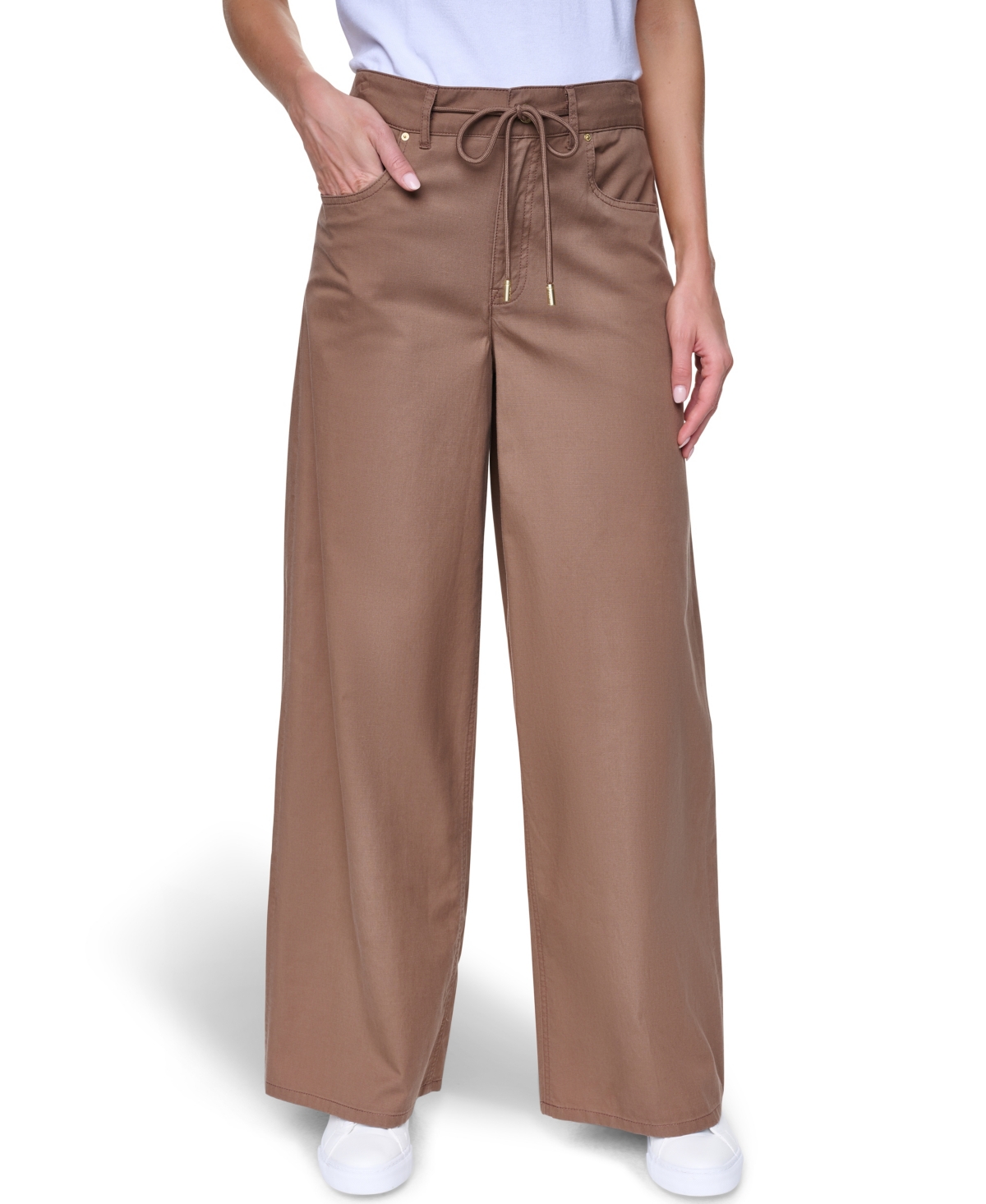 Click here for Nautica Womens Cotton-Blend Drawstring Relaxed-Fit... prices