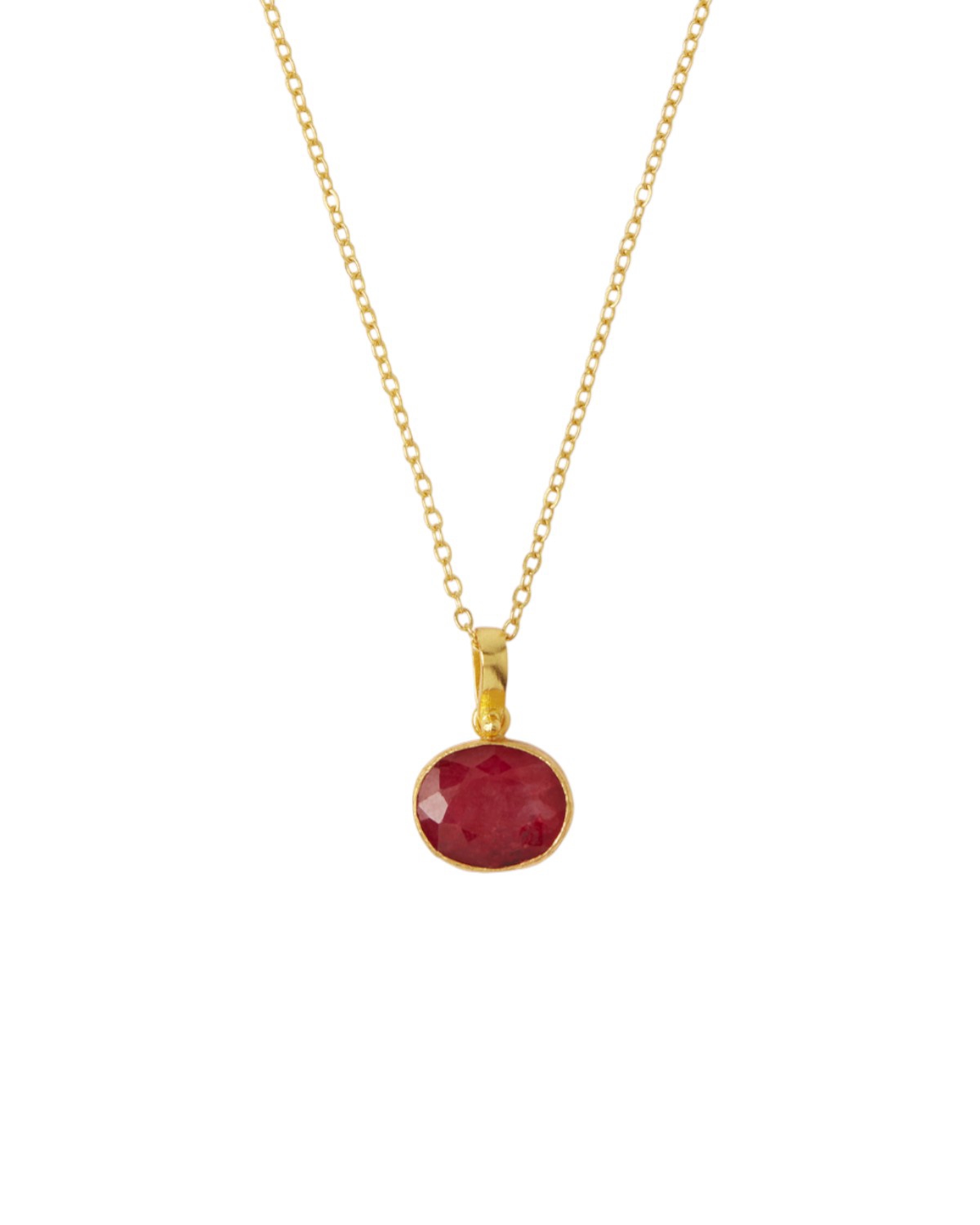 Click here for Siena Pendant Necklace - Ruby prices