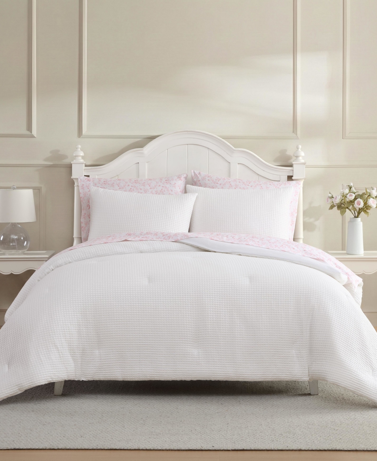 Click here for Laura Ashley Waffle Solid 5-Pc. Comforter Set  Twi... prices