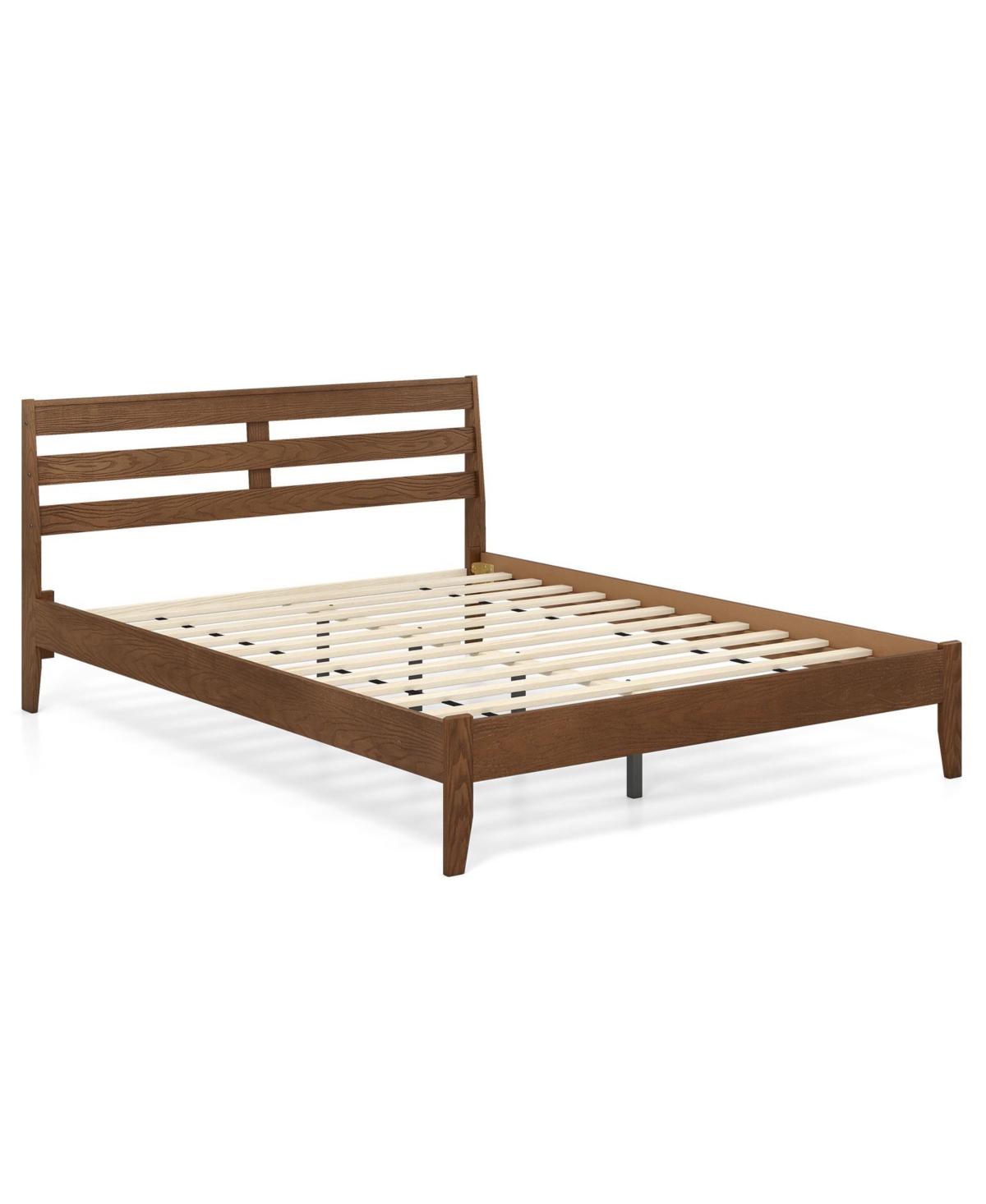 Click here for Slickblue Wooden Platform Bed Frame with Slatted H... prices
