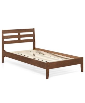 Click here for Slickblue Wooden Platform Bed Frame With Slatted H... prices