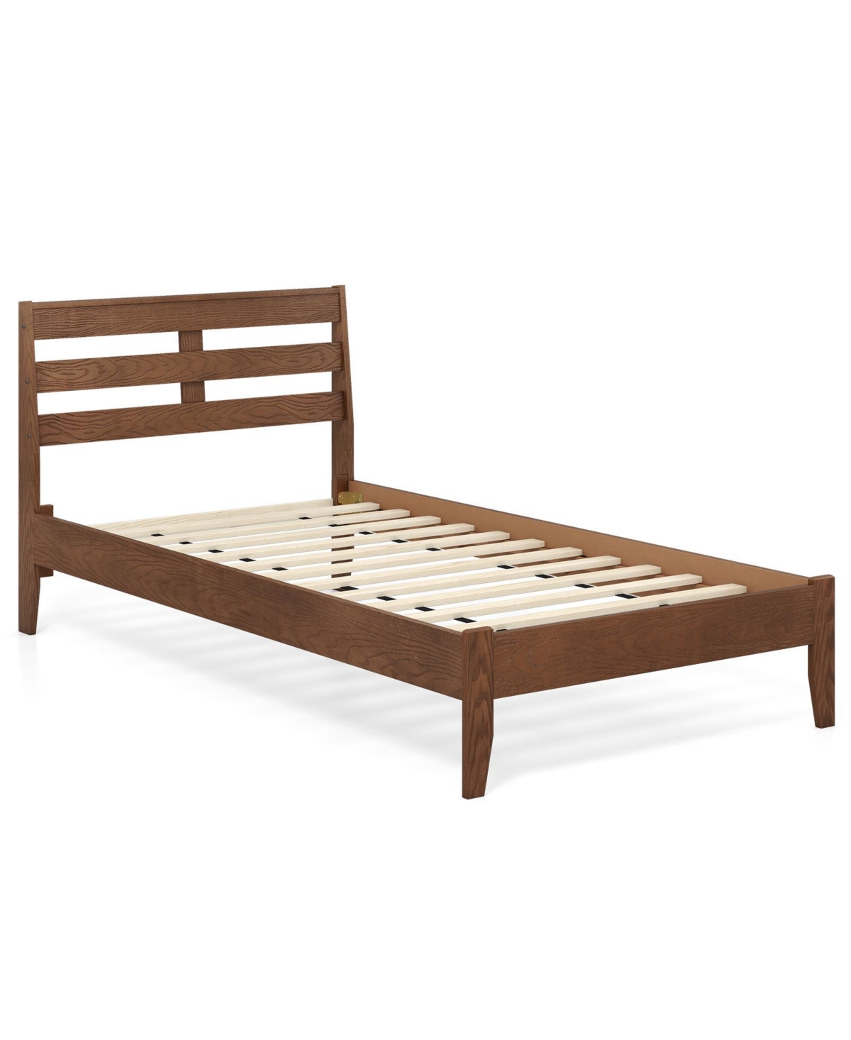 Click here for Slickblue Wooden Platform Bed Frame with Slatted H... prices