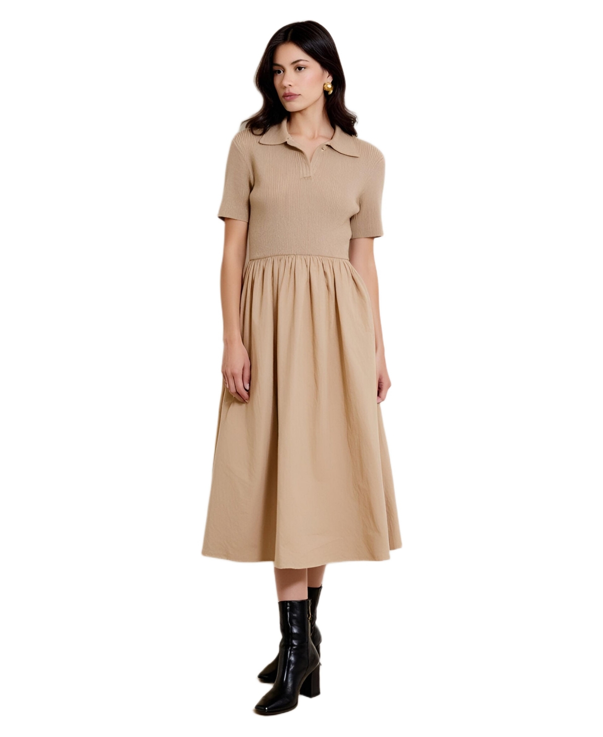 Click here for Modenaire Womens Polo Collar Short Sleeve Sweater... prices