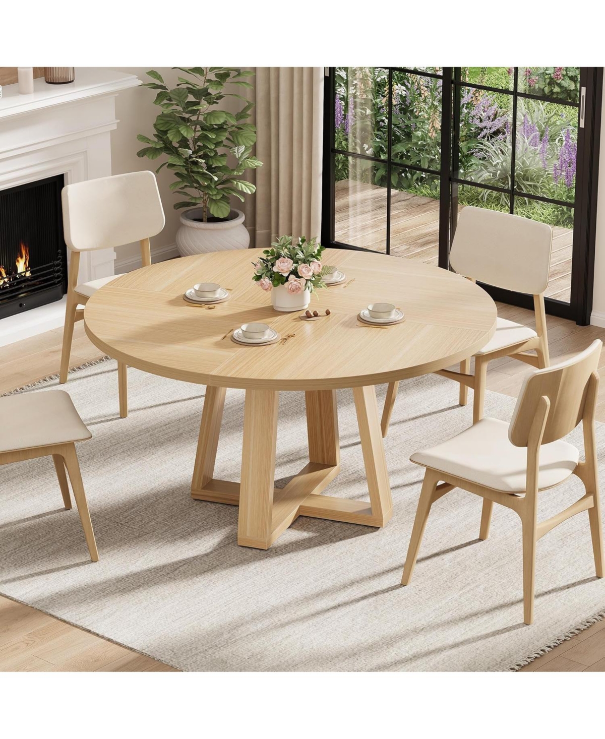 Click here for gaomon Dining Table for 4-6  47 Inch Round Dining... prices