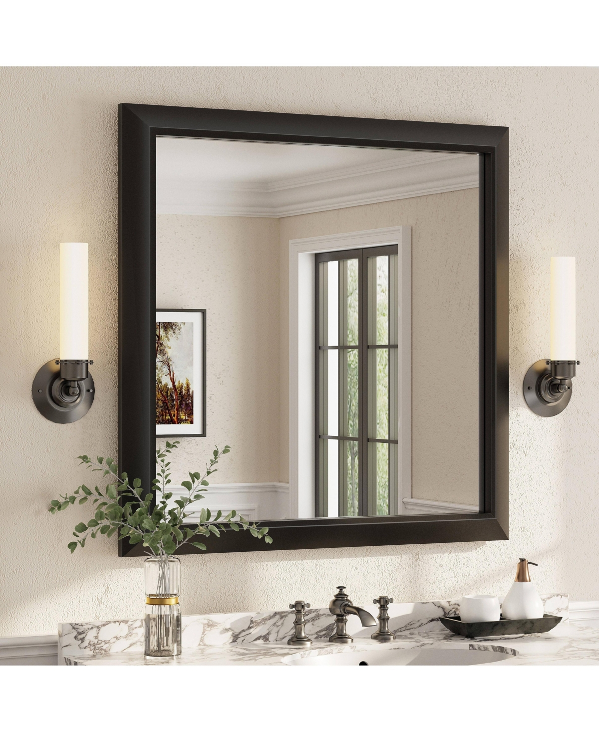 Click here for Apmir 36 x 36-Inch-Thick Metal Framed Wall Mirrors... prices