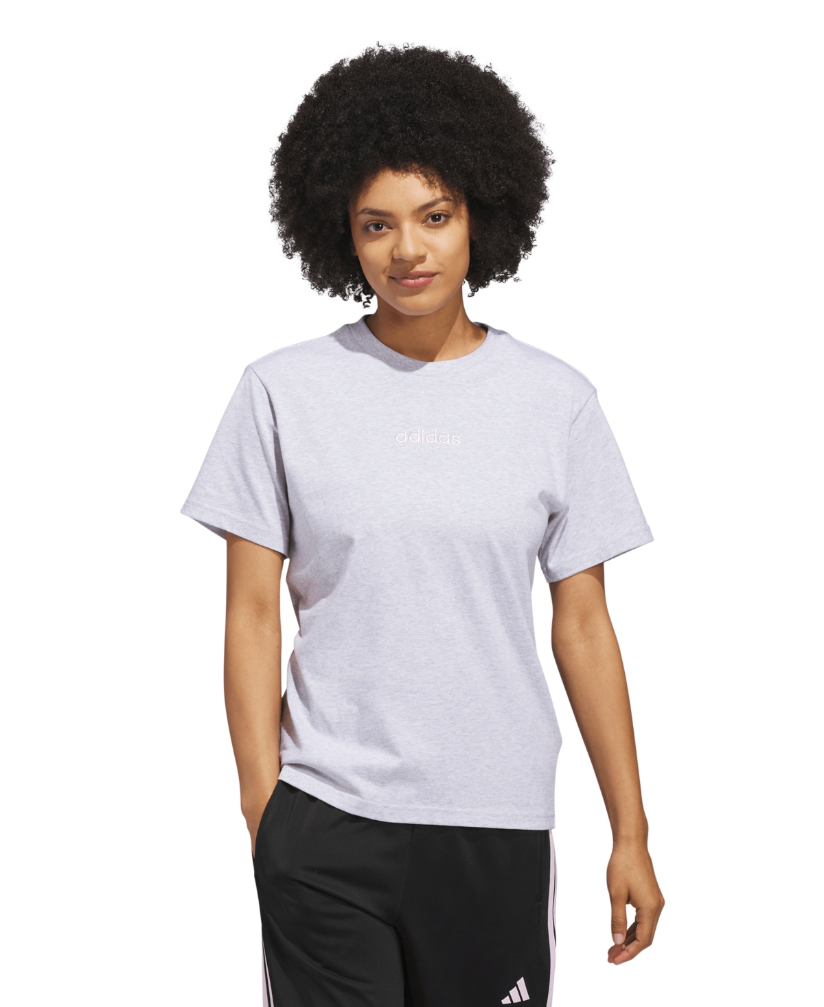 Click here for adidas Womens Bow on Linear Logo Graphic T-Shirt -... prices