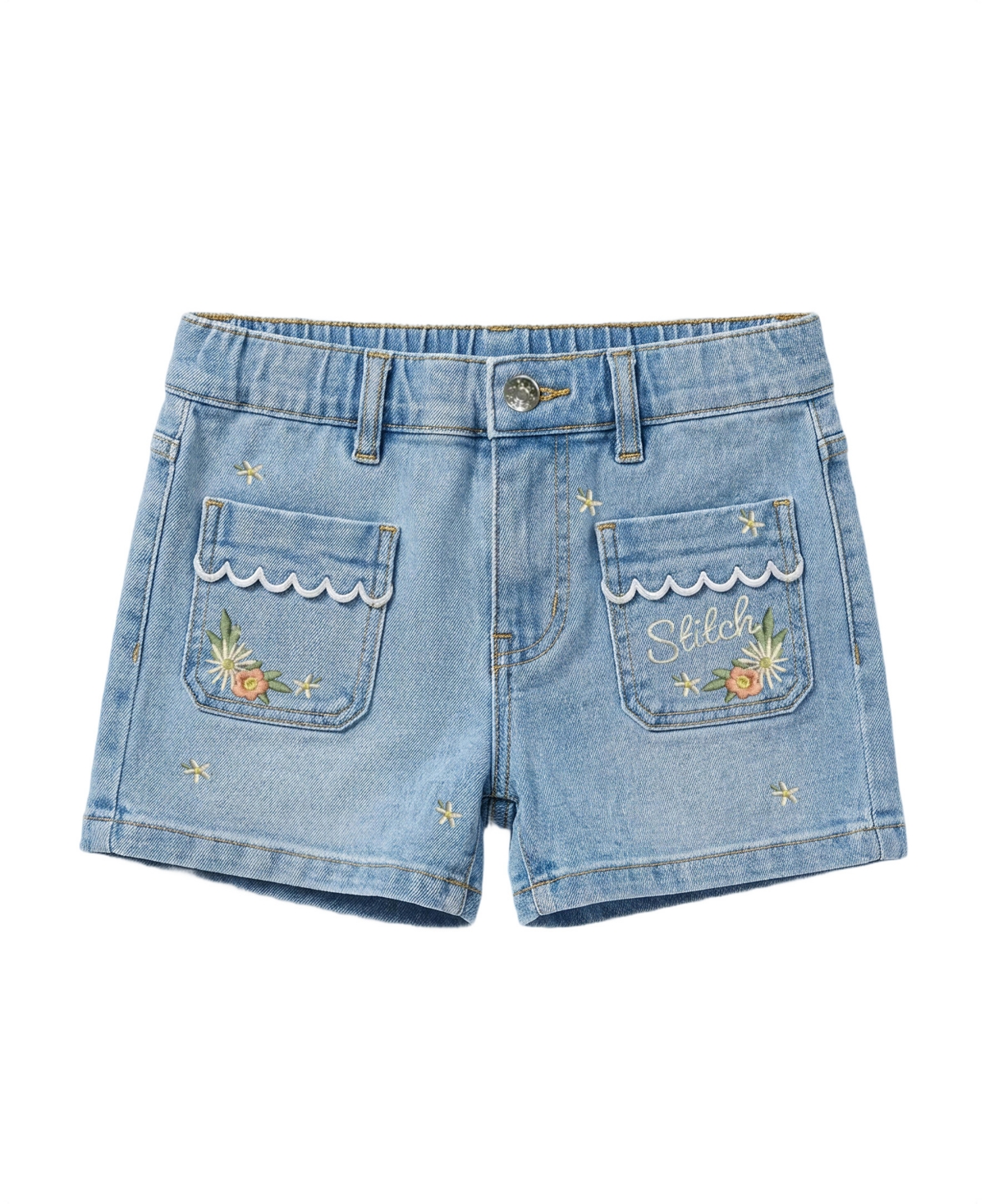 Click here for Kate Mack Girls 7-16 Stitch Denim Short - Open Mis... prices