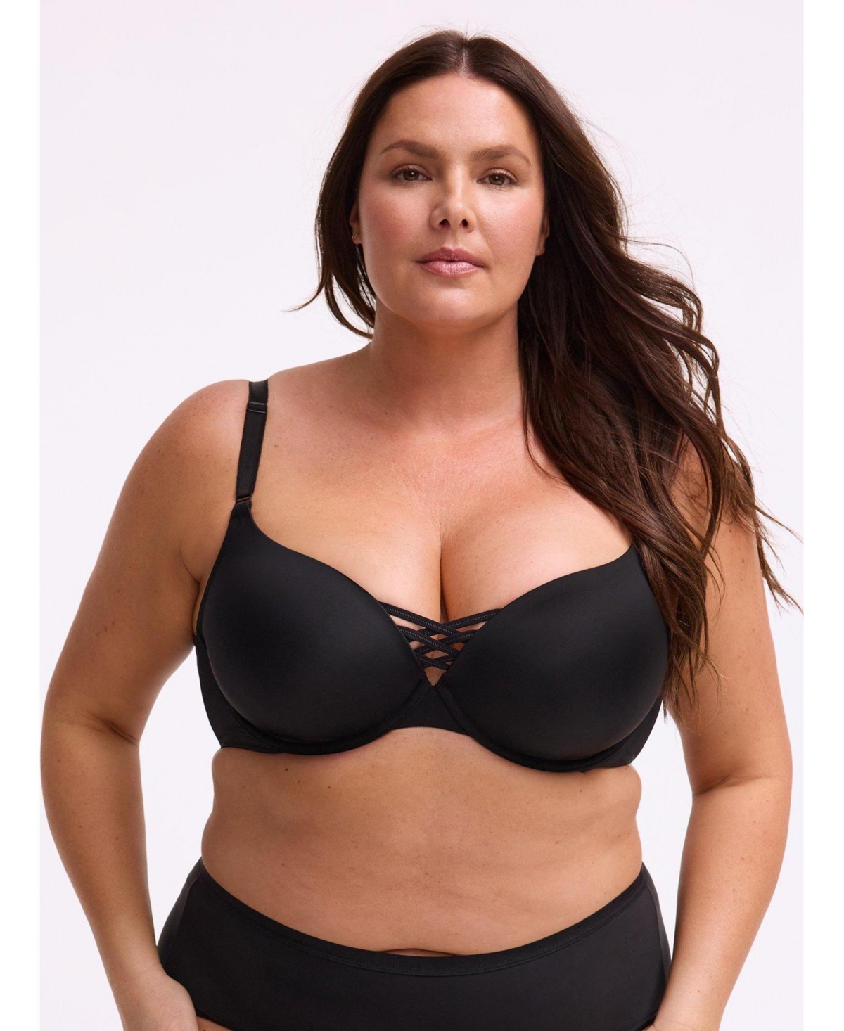 Click here for Torrid Womens Xo Plunge Push-Up Smooth Bra with Cr... prices