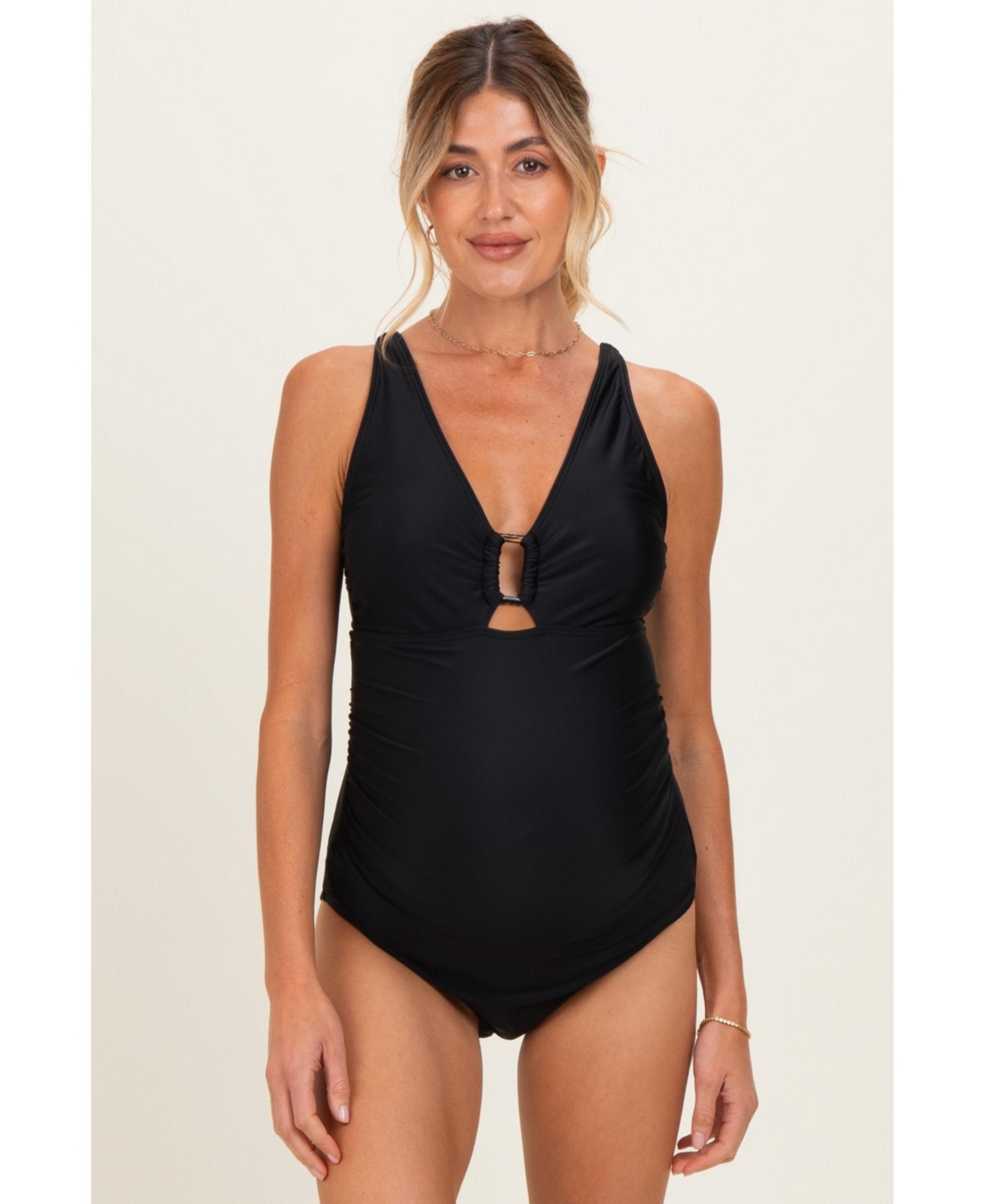 Click here for Black Keyhole Ruched - Black prices
