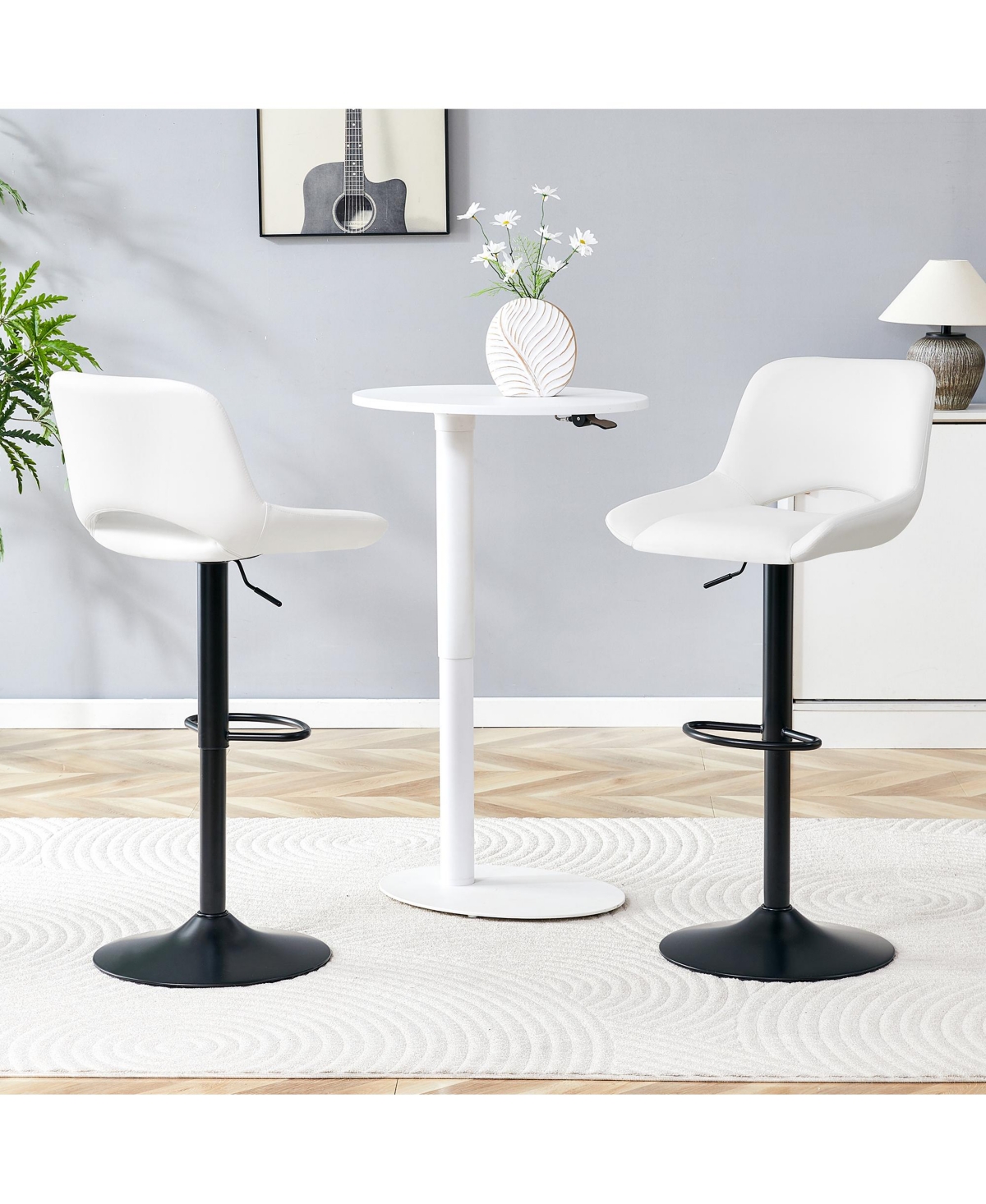 Click here for Flynama Modern Swivel Adjustable Bar Stools Set of... prices