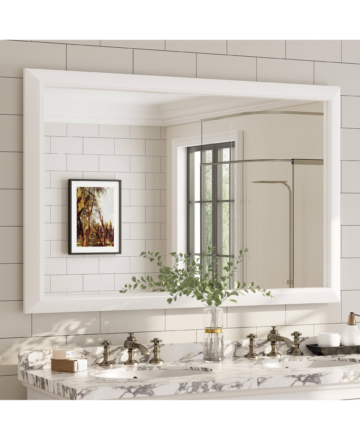 Click here for Apmir 55 x 36 Inch Thick Metal Framed Wall Mirrors... prices