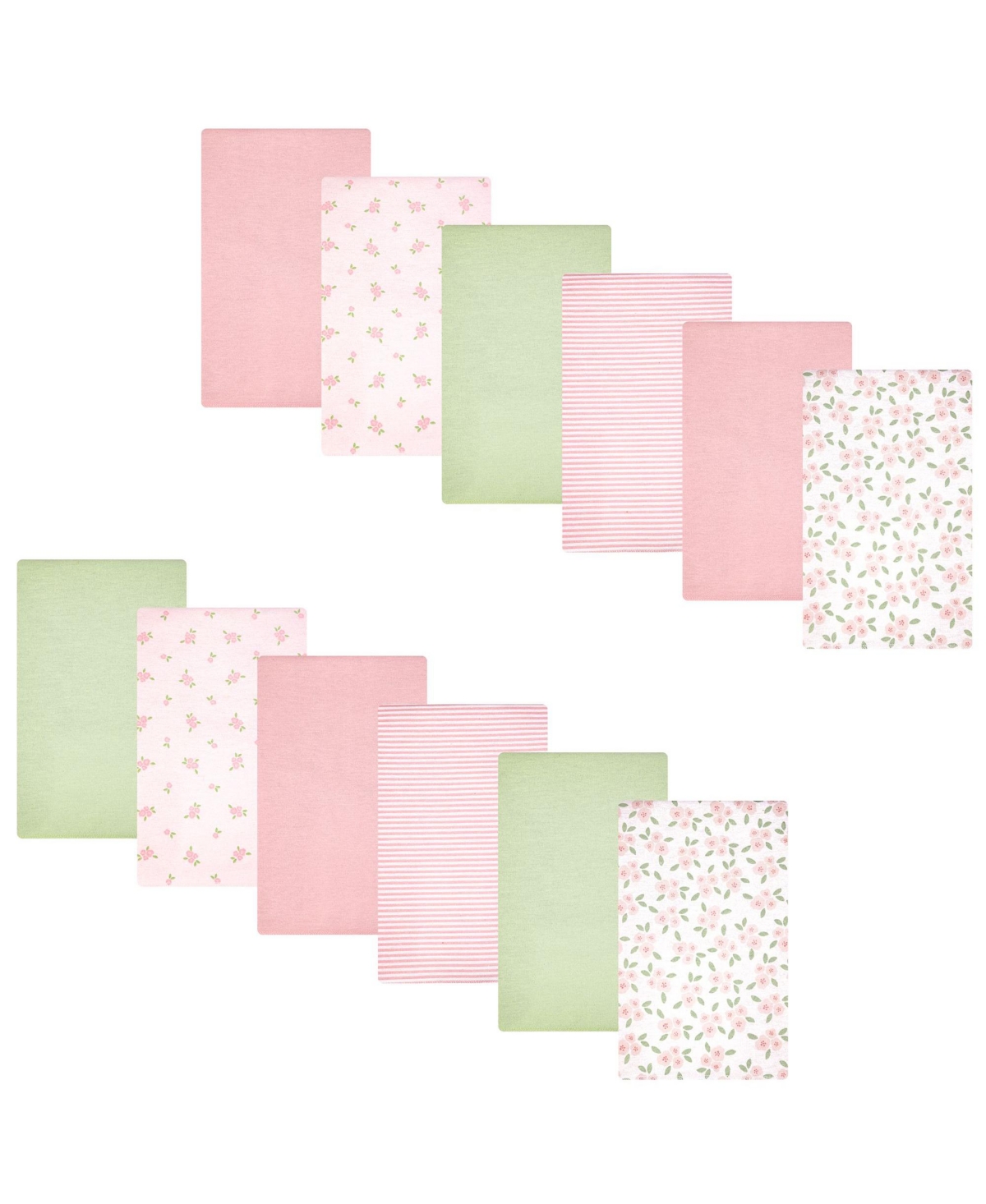 Click here for Hudson Baby Girl Cotton Poly Flannel Burp Cloths B... prices