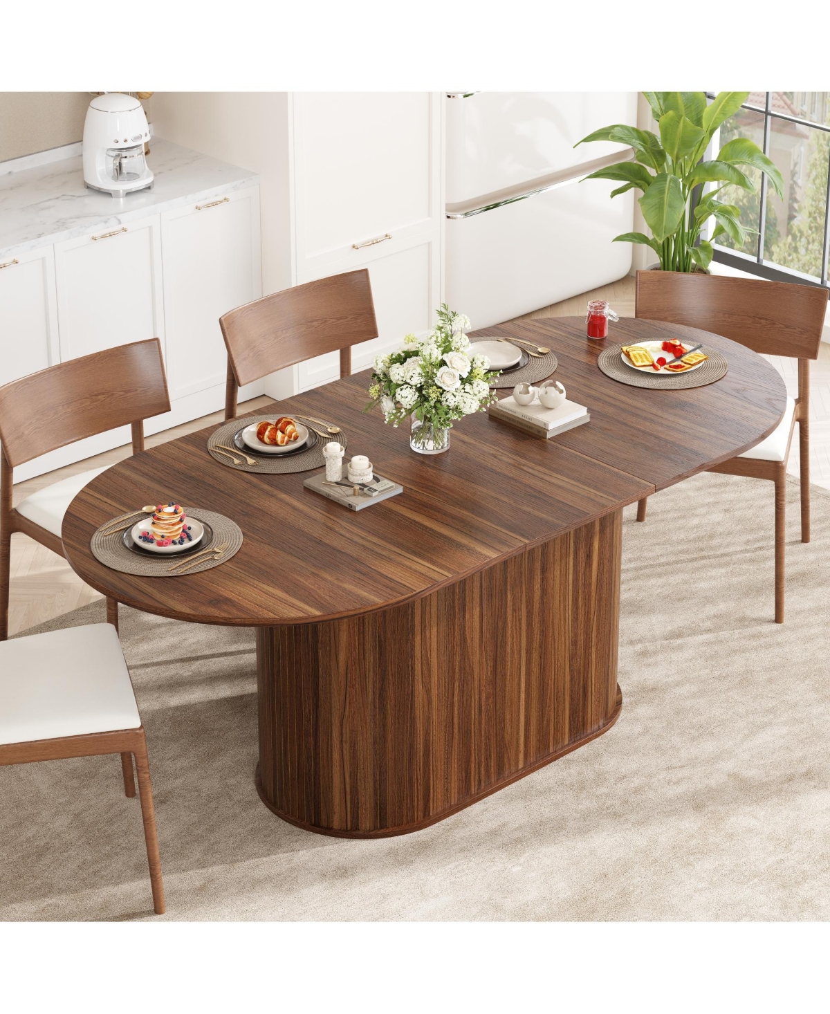 Click here for Rainsken 55.11-70.86 Extendable Dining Table for 4... prices