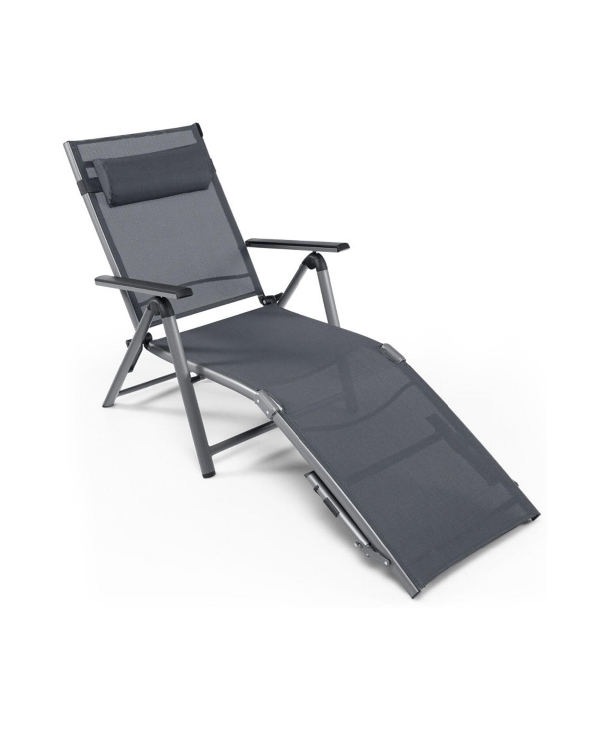 Click here for Clihome Outdoor Aluminum Chaise Lounge Chair with... prices