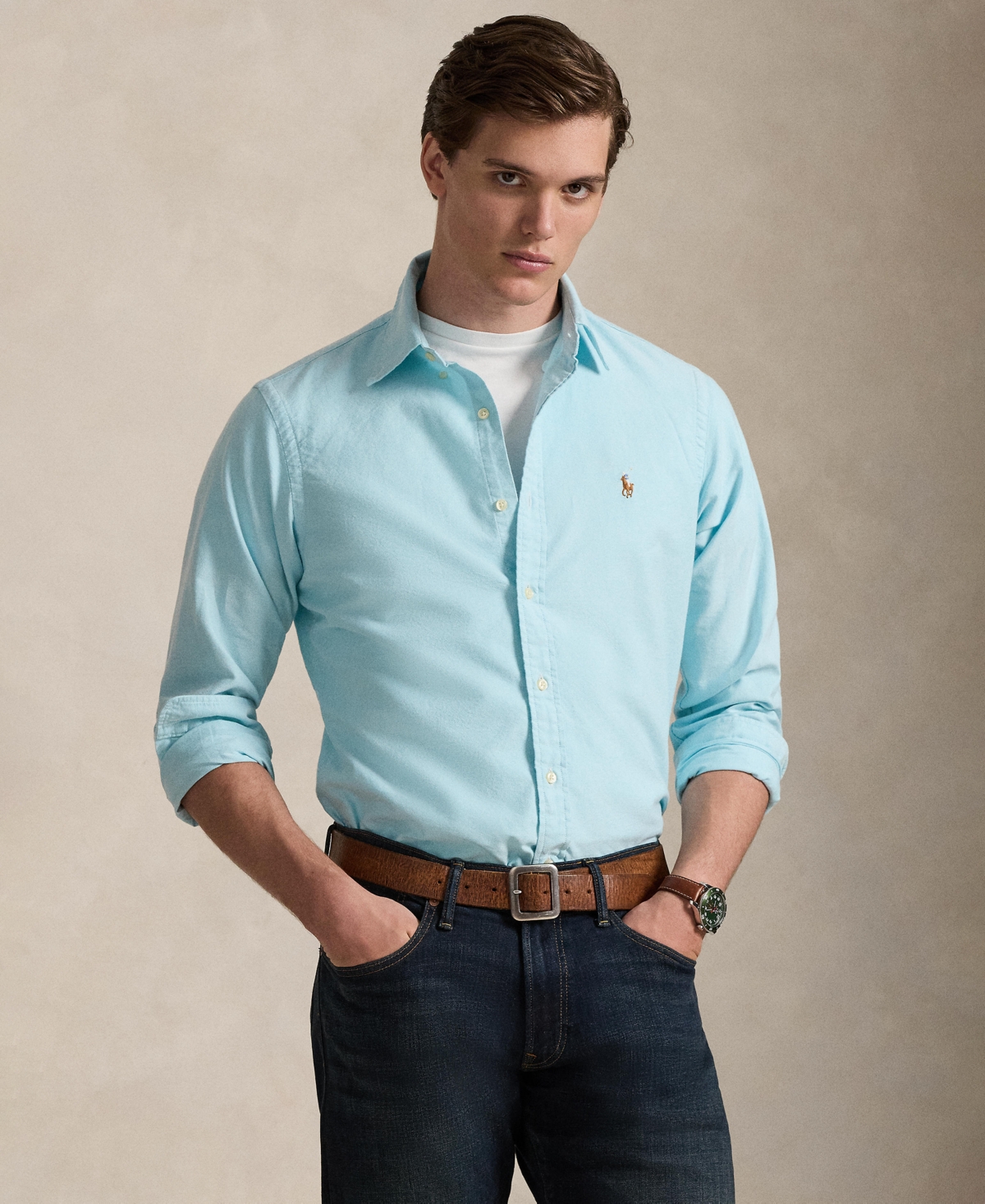 Click here for Polo Ralph Lauren Mens Classic Fit Long Sleeve Oxf... prices