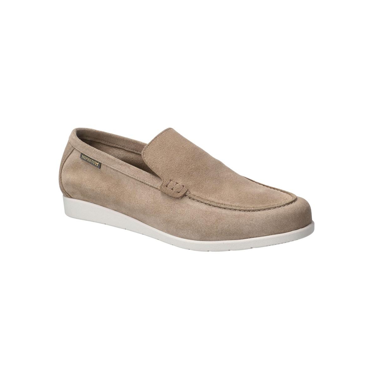 Click here for Mephisto Mens Valner Taupe Leather Loafers - Taupe prices
